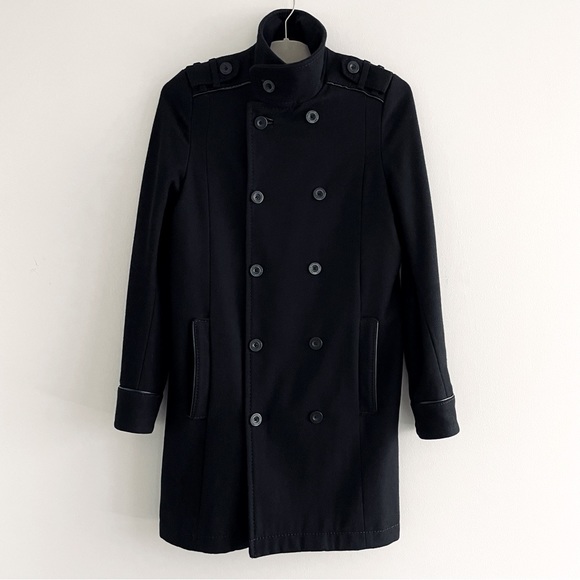 Divided | Jackets & Coats | Divided Fall Winter Wool Coat With Leather ...
